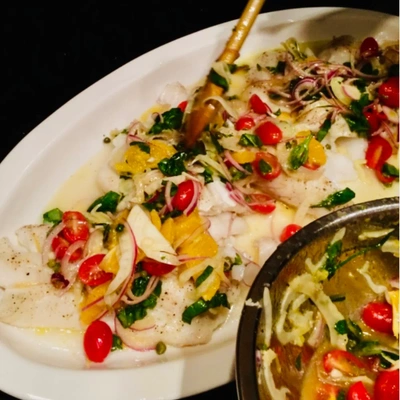 One Meal Sizzling Cod with Caper Sals | Gail Monaghan | Foody