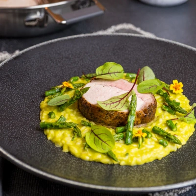 Roasted Pork Loin with Asparagus | Chef Shaun O'Neale | Foody