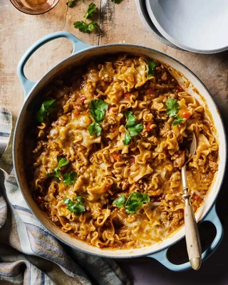 Cheesy Taco Pasta | What's Gaby Cooking | Foody