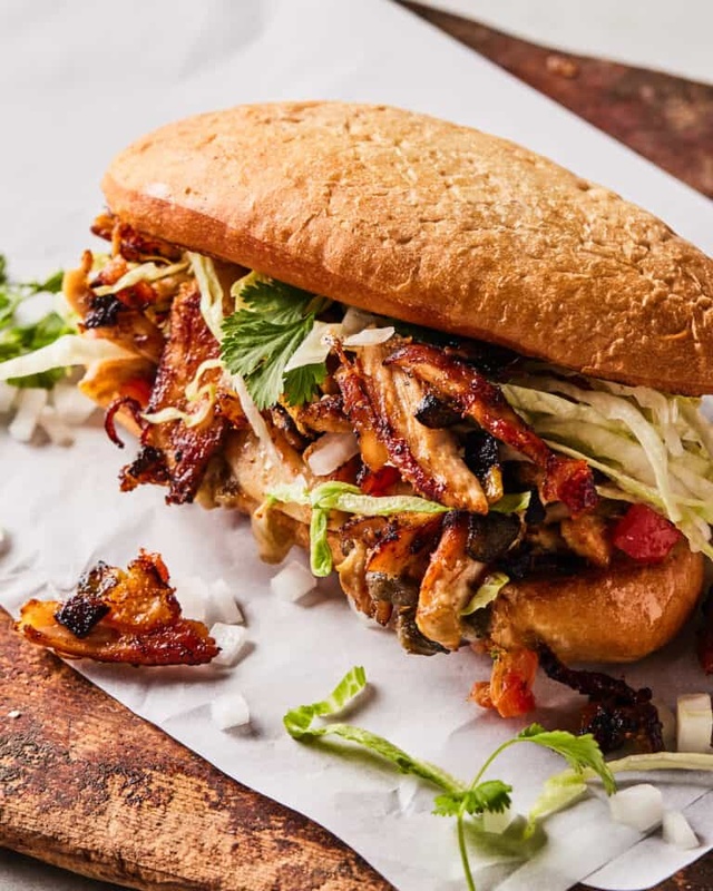 Loaded Chicken Torta | What's Gaby Cooking | Foody