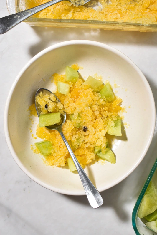 Melon Granita with More Boozy Mel | Christian Reynoso | Foody