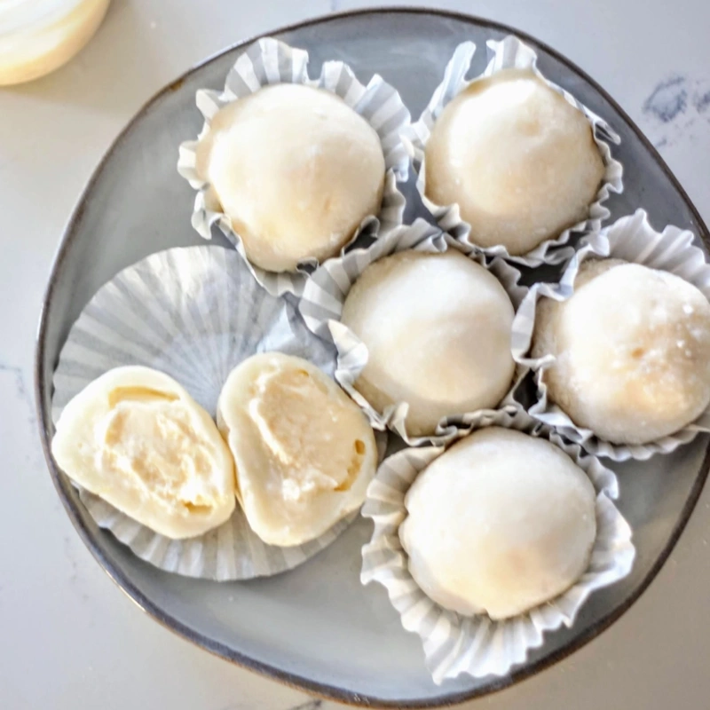 Lychee Mochi Ice Cream Bites | Jackie Shao | Foody